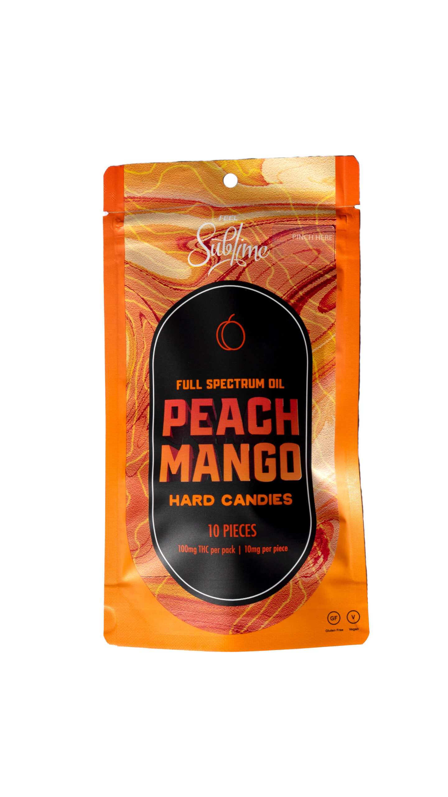 RSO Peach Mango Hard Candies - Sublime Brands